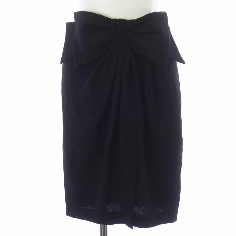 フォクシー FOXEY BOUTIQUE タイトスカート ひざ丈 リボン 42 L 黒 ブラック /AT12 レディース /【Buyee】 Buyee - Japanese Proxy ...