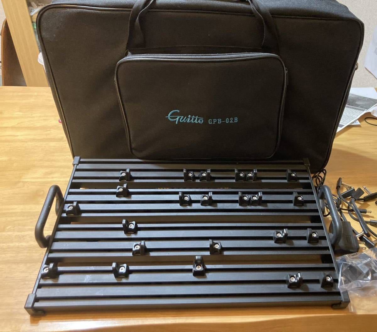 Guitto GPB-02B エフェクターボード アルミニウム合金超軽量 キャリングバッグ GOKKO AUDIO パワーサプライ アダプター 配線類 /【Buyee】 Buyee ...