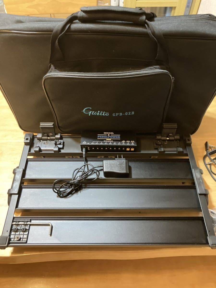 Guitto GPB-02B エフェクターボード アルミニウム合金超軽量 キャリングバッグ GOKKO AUDIO パワーサプライ アダプター 配線類 /【Buyee】 Buyee ...