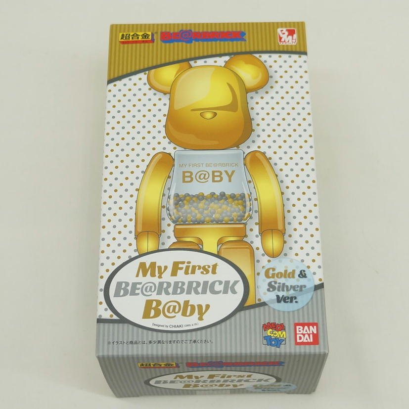 1円【極美品】MEDICOM TOY メディコム トイ/My First BE@R BRICK B@by /Gold&Silver ver ...