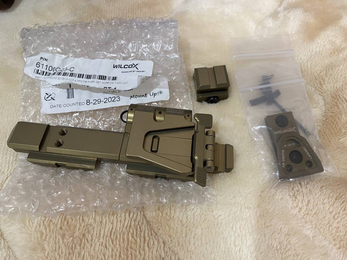 実物 wilcox riser flip mount cag delta devgru hk416 ptw トレポン eotech ...
