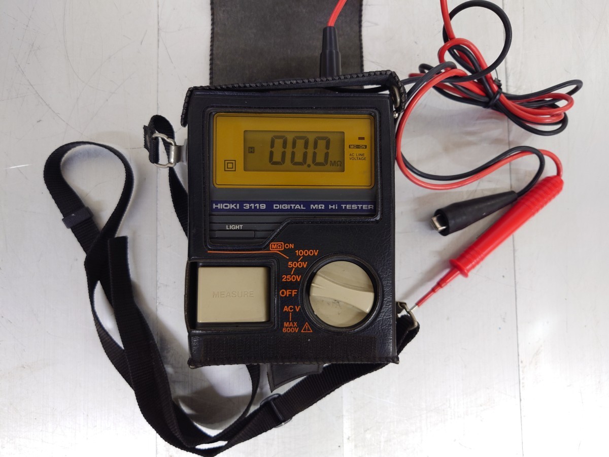 HIOKI デジタルメグオームテスター 絶縁抵抗計 3119 通電のみ確認 ジャンク品 /【Buyee】 Buyee - Japanese ...