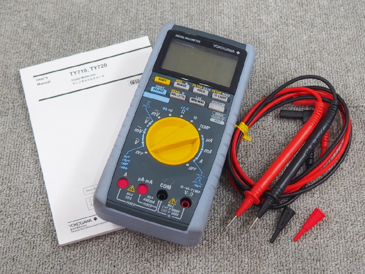 [G0] ☆ YOKOGAWA/横河電機 デジタルマルチメータ / DIGITAL MULTIMETER TY720 ☆ 4.5桁 ☆ ...