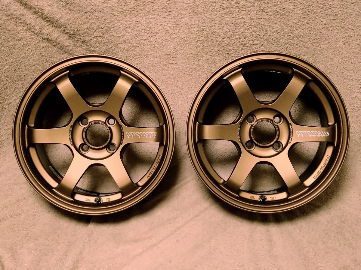 TE37 SONIC 2本 15インチ 7J +35 4穴 PCD100 RAYS VOLK RACING レイズ ボルクレーシング ブロンズ USED 送料無料 /【Buyee】 Buyee ...