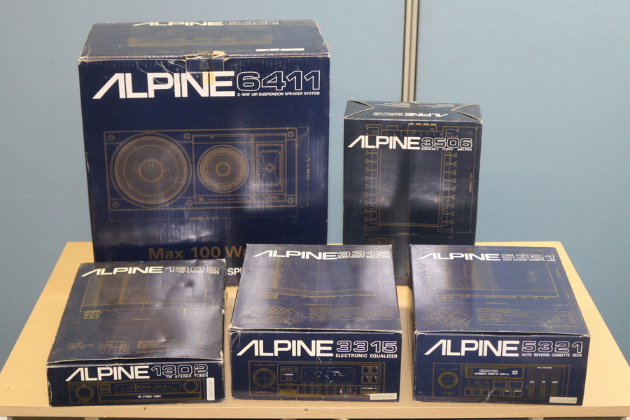 未使用 希少 激レア!!【ALPINE アルパイン】カーオーディオまとめて!! 5321 3315 3506 1302 6411 旧車 管23 ...