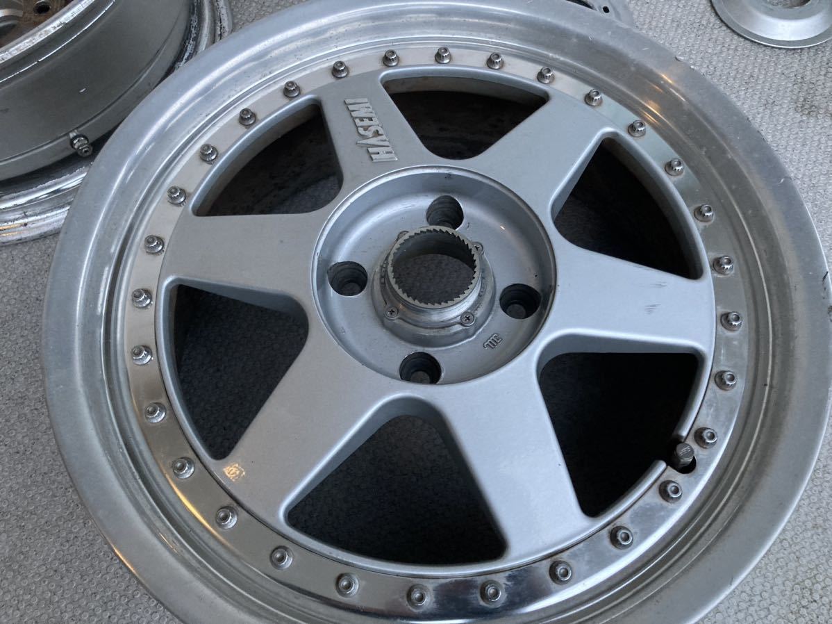 SSR HASEMI PROT-S RG プロトS 7J+38 17インチ 希少114.3-4H キャップ付 4本 ジャンク プリメーラ ...