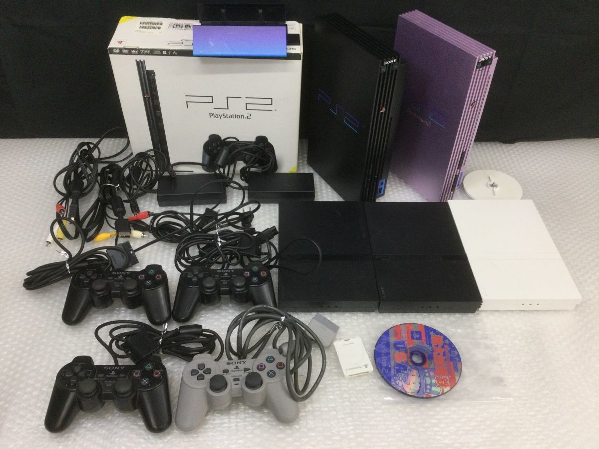 D759-120【通電動作確認済み＆ジャンク5点まとめ】Sony(ソニー)playstation2(プレイステーション)PS2/SCPH ...