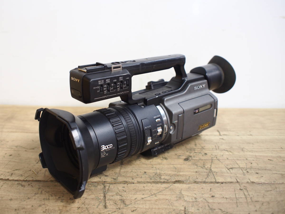 1T1115-17】 SONY ソニー DIGITAL CAMCORDER DSR-PD170 2004年 f=6-72mm 1:1.6 ...