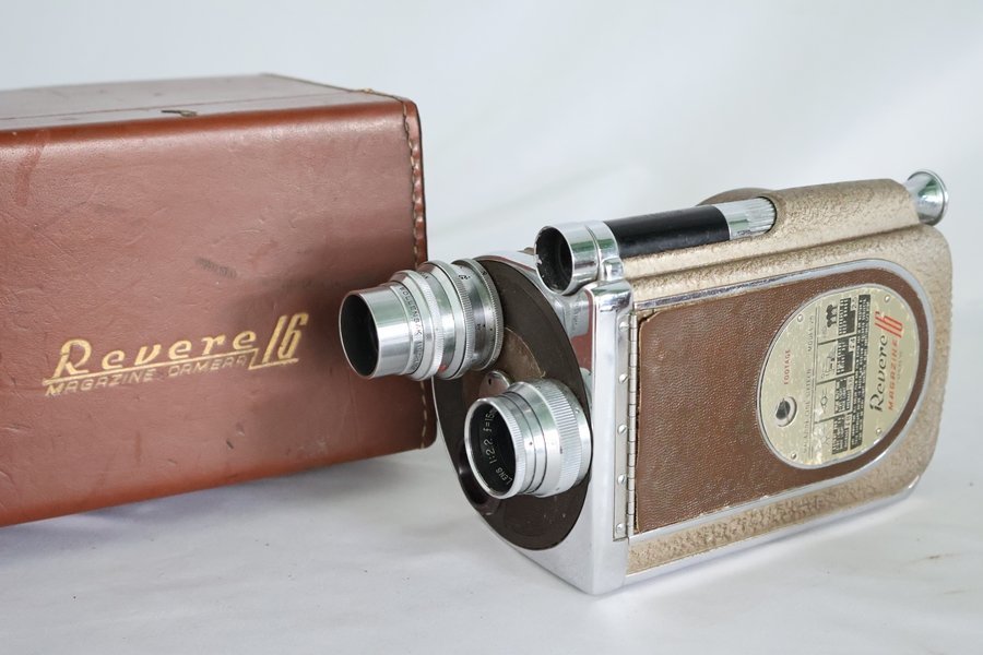 TB526レア 16mmカメラ Revere MAGAZINE16 MODEL26 革ケース付 撮影/フィルム/動画/ビンテージ/映像機器/映写機/現状品/古道具タグボート /【Buyee ...