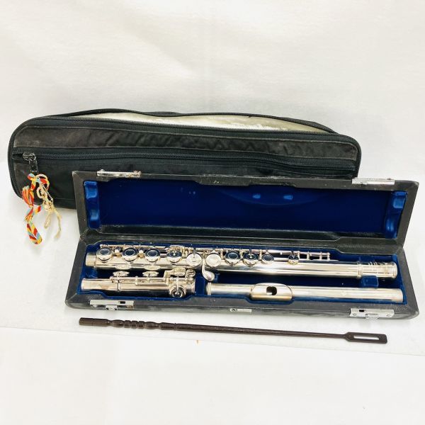 Y007-Z13-71 Muramatsu Flute EX MODEL ムラマツフルート 村松 管楽器 楽器 ハード/ソフトケース付き ...
