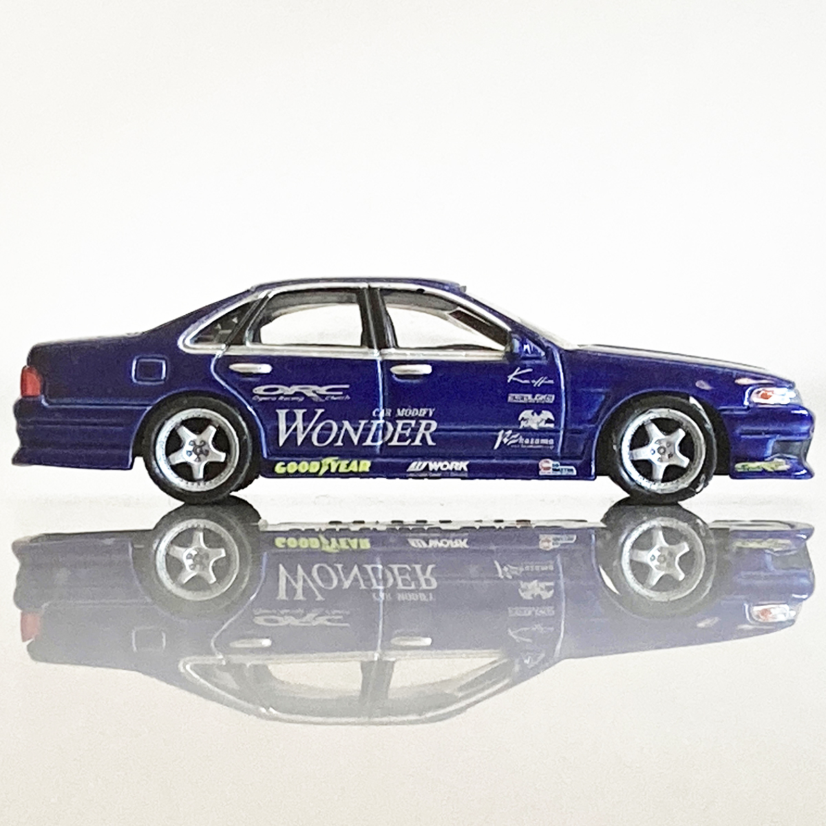 1/64 アオシマ ドリフト天国 ワンダー A31 セフィーロ 青メタ Aoshima Drift Tengoku Wonder A31 ...