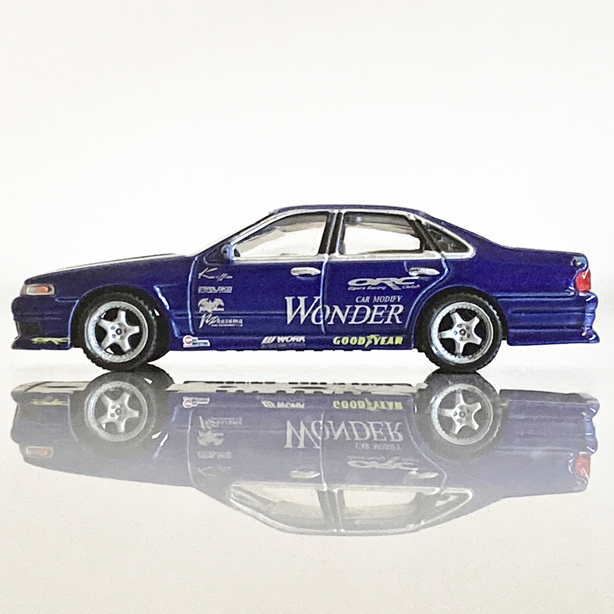1/64 アオシマ ドリフト天国 ワンダー A31 セフィーロ 青メタ Aoshima Drift Tengoku Wonder A31 ...