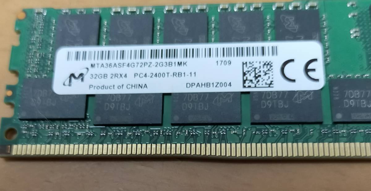 ★ジャンク★メモリ MICRON 32GB 2RX4 PC4-2400T-RB1-11 4枚セット /【Buyee】 Buyee - Japanese Proxy Service | Buy ...