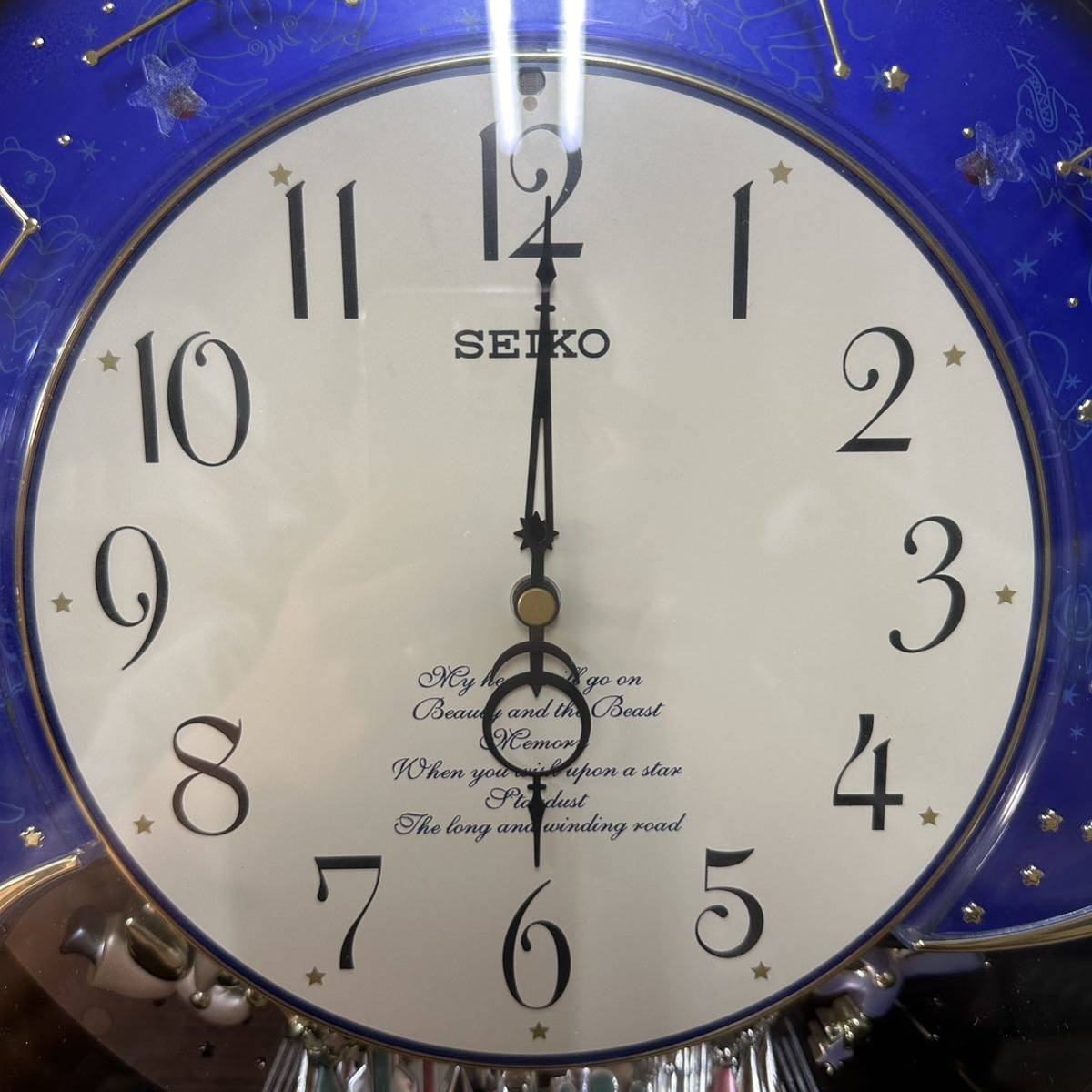 SEIKO セイコー ZIG ZAG 掛け時計 からくり時計 壁掛け時計 時計 AM620S DD71 6曲収録 オブジェ インテリア 中古品 ...