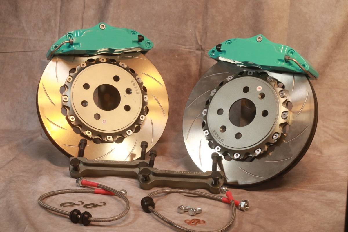 【新品】HONDA FIT GK5 CRX EF6 EF7 EF8 2Pローター ブレーキキット 4pod キャリパー BRSS TP ワンオフ品【流用 GG8 GP5 GK5 無限 S660 ...