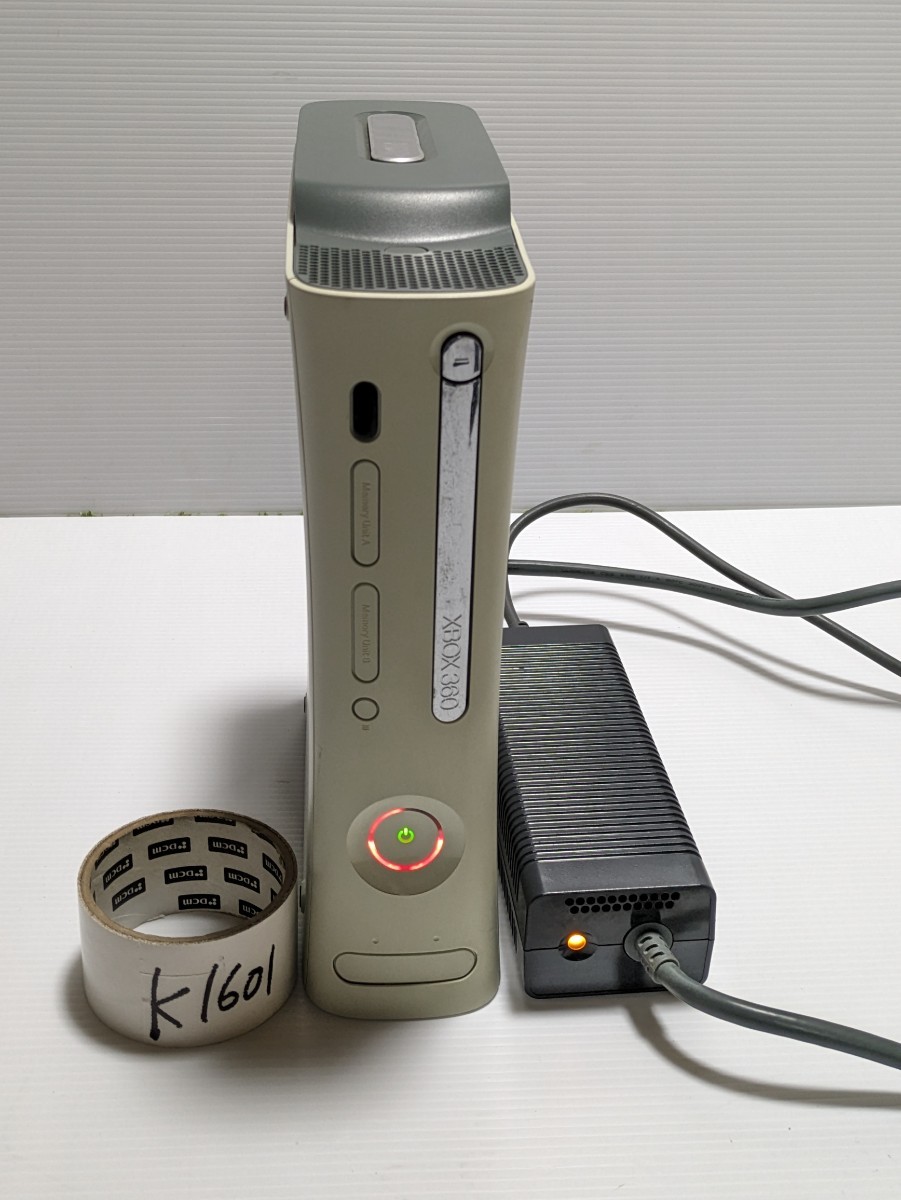 Microsoft XBOX 360 CONSOLE 本体 XBOX360 ゲーム機 電源ケーブル付きDPSN-186EB-A 動作確認済み ...