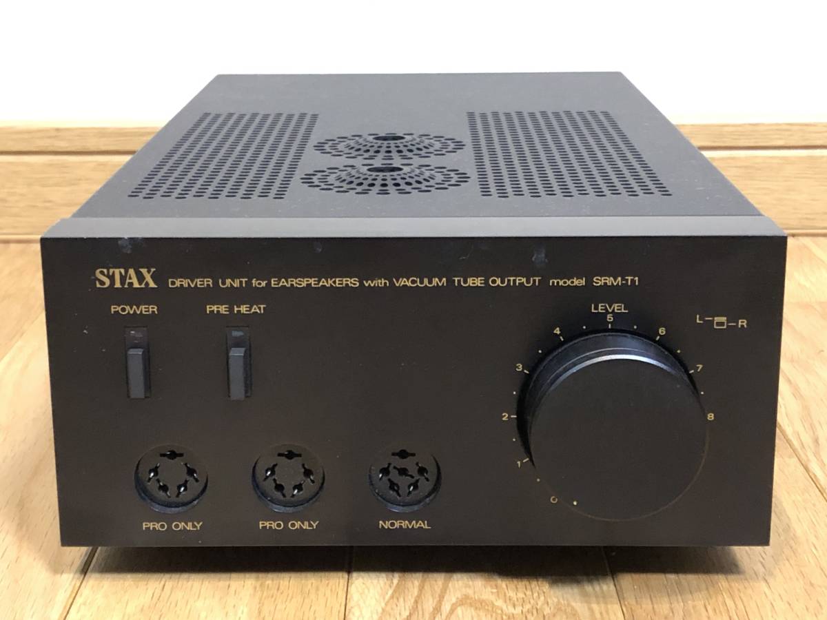 即決/送無 STAX スタックス SRM-T1 希少MODEL=幻のダブルトランス仕様 STAX Special Select/選別球 ...