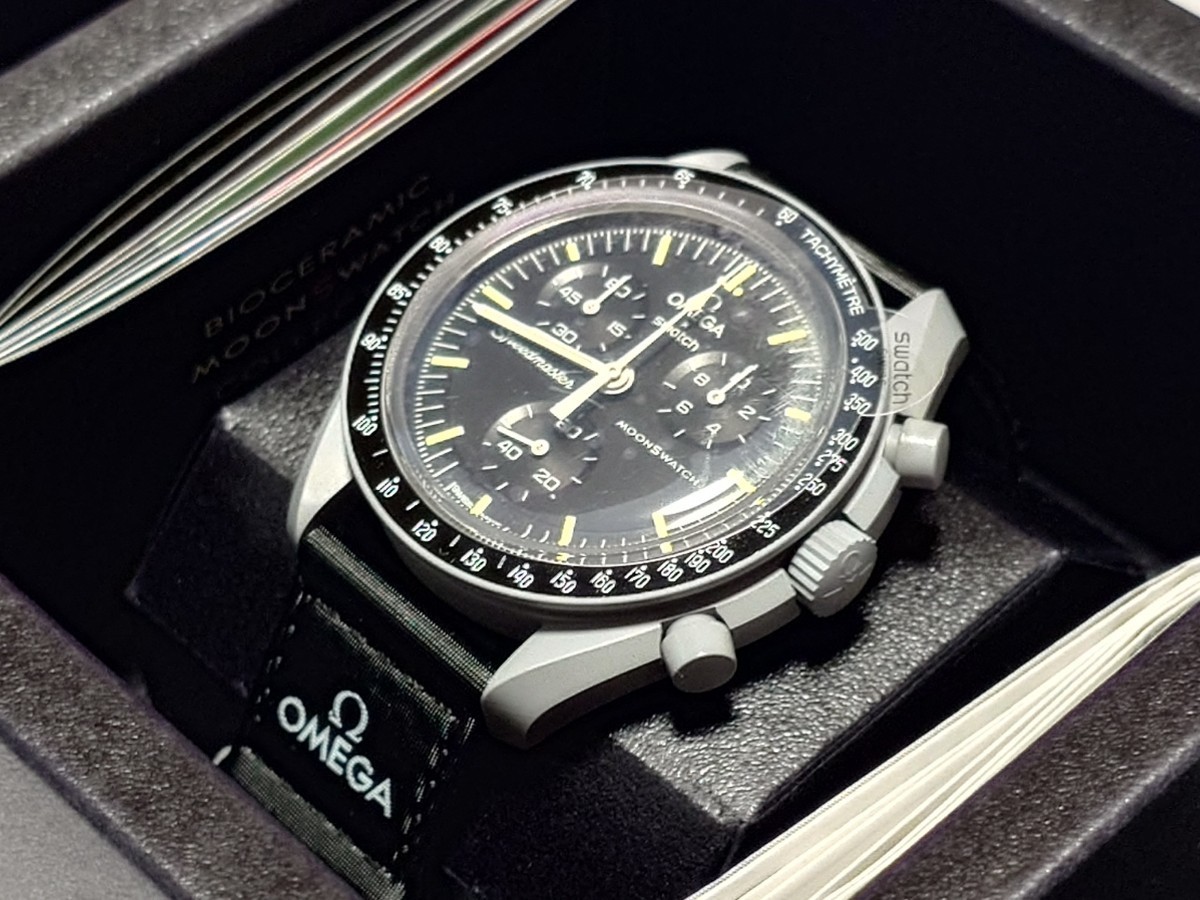 新品 未使用 ストア購入 スウォッチ オメガ ムーン MISSION TO MOON クロノグラフ ムーンスウォッチ SWATCH OMEGA Speedmaster / NEPTUNE ...