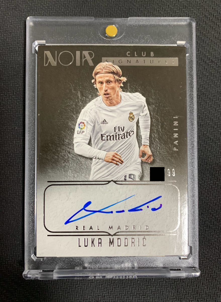 2016-17 Panini Noir Soccer Luka Modric Country Signatures ON CARD # /99 ...