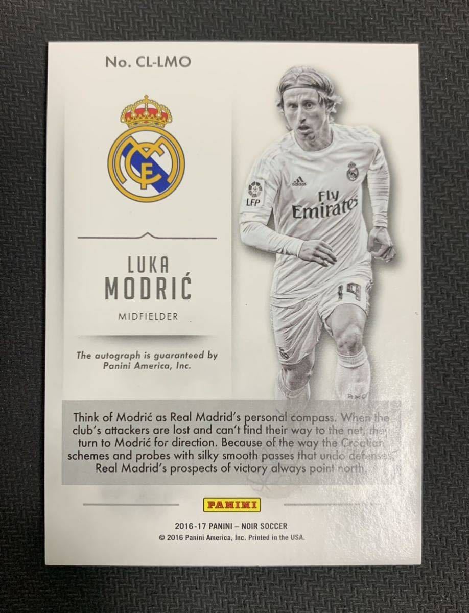 2016-17 Panini Noir Soccer Luka Modric Country Signatures ON CARD # /99 ...