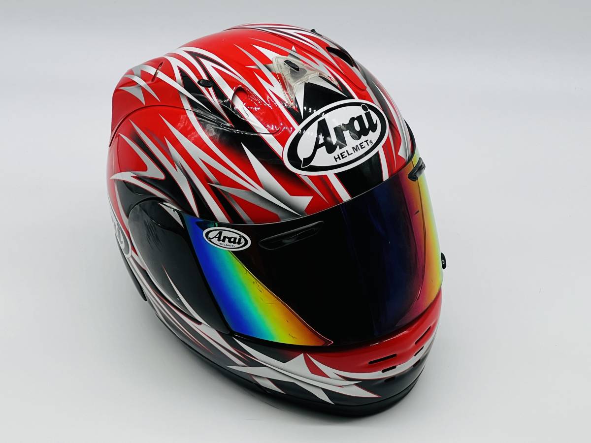 Arai アライ SUPER RAPIDE SR Stella スーパー ラパイド ステラ黑/赤 フルフェイスヘルメット Lサイズ ...