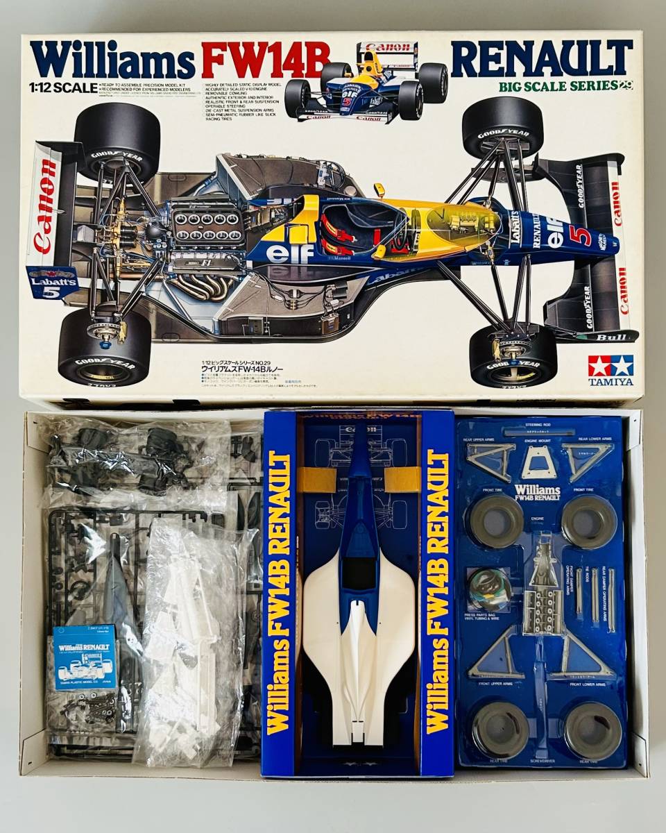 タミヤ模型 1/12 ビッグスケールシリーズ「NO.29 ウィリアムズFW-14Bルノー（Williams FW14B）」未組立品 + Top ...