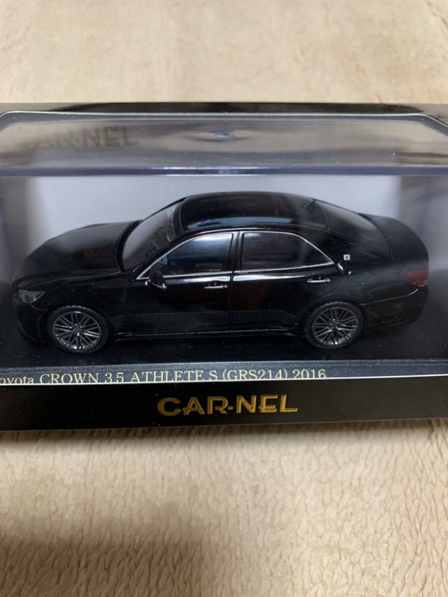 1/43 CAR‐NEL ミニカー CROWN 3.5 ATHLETE S GRS214 2016 ブラック ミニカー クラウン アスリート ...