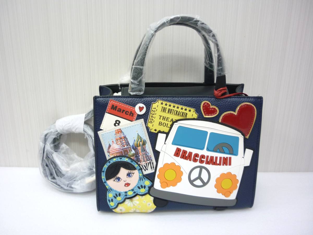 未使用 braccialini ブラッチャリーニ 2WAY ハンドバッグ トート ショルダー ネイビー 紺 ⑤a /【Buyee】 Buyee - Japanese Proxy Service ...
