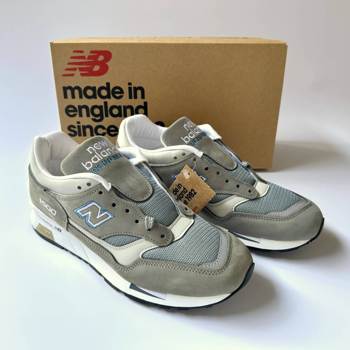 M1300JPカラー UK製 NEW BALANCE M1500BSG スレートグレー US7.5 25.5cm イギリス英国製 ヌバックレザー NB スニーカー MADE IN ...
