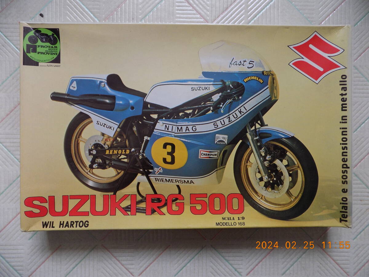 SUZUKI RG500 WIL HARTOG Telaio e sospensioni in metallo ( PROTAR SCALE 1/9 MODELLO 168 ) /【Buyee ...