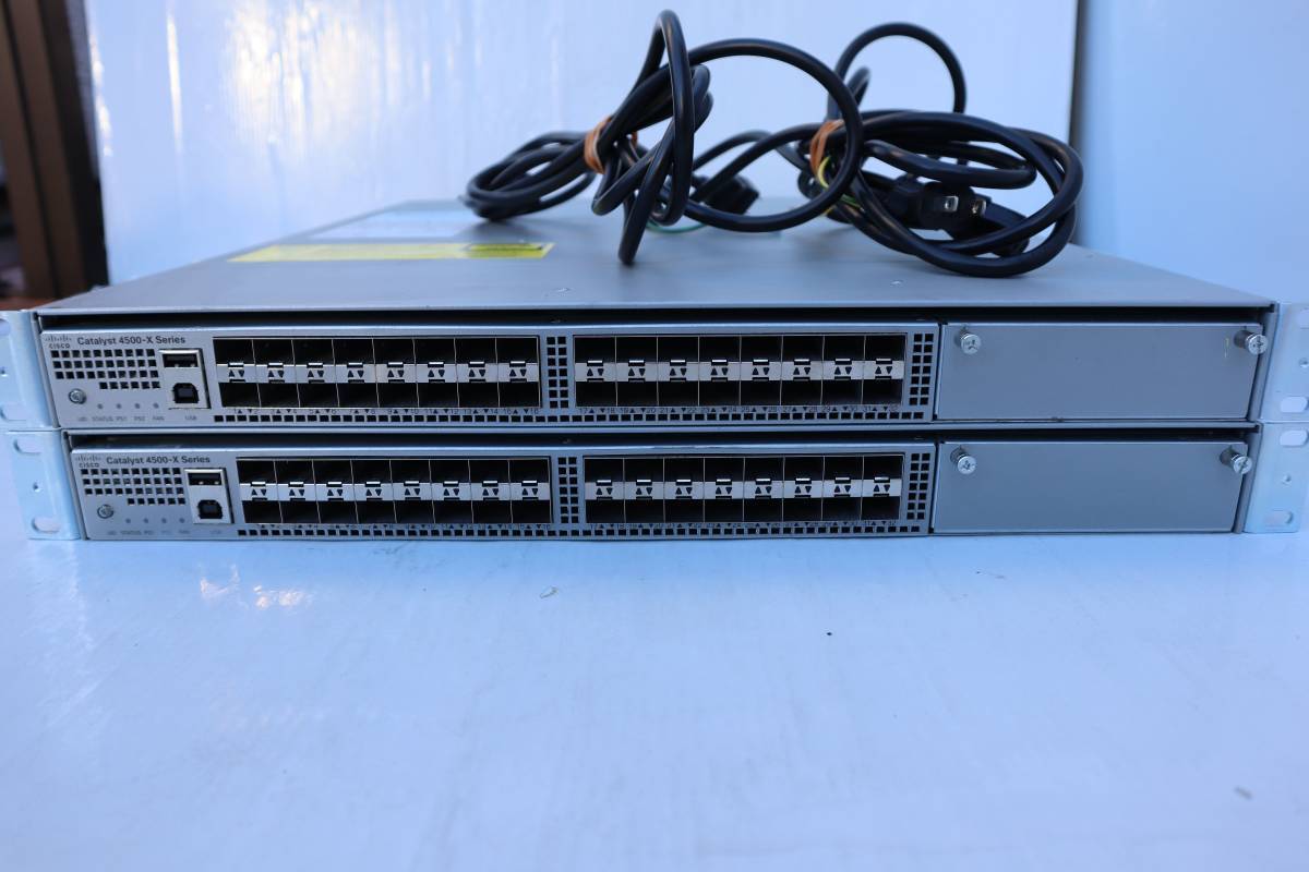 E6735 Y 【2台セット】Cisco Catalyst 4500-X Series [WS-C4500X-32SFP+] /【Buyee ...