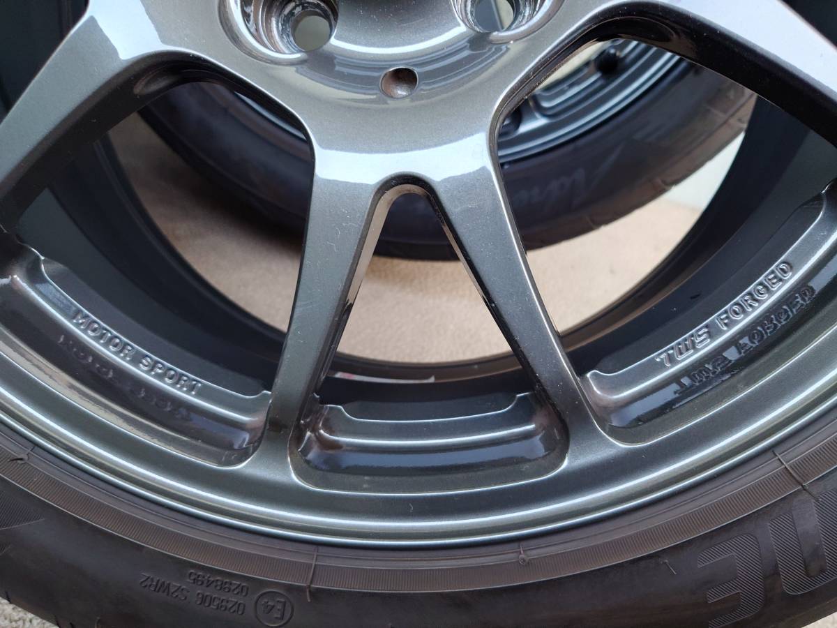 【手渡可】TWS T66-F Motorsport 16インチ 4H PCD100 7J +35 4本 195/50R16 タイヤ付 BS ...