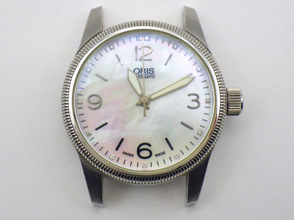 ORIS オリス 7649-40 ビッグクラウンダイヤモンド シェル文字盤 ケースのみ 自動巻 裏スケ メンズ 腕時計 AT /【Buyee ...