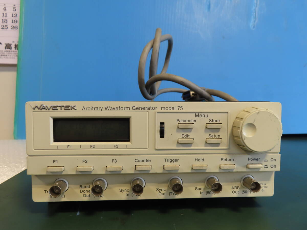 WAVETEK 任意波形発生器 MODEL 75 Arbitrary Waveform Generator Operation Manual 通電確認済み（88) /【Buyee】 Buyee ...