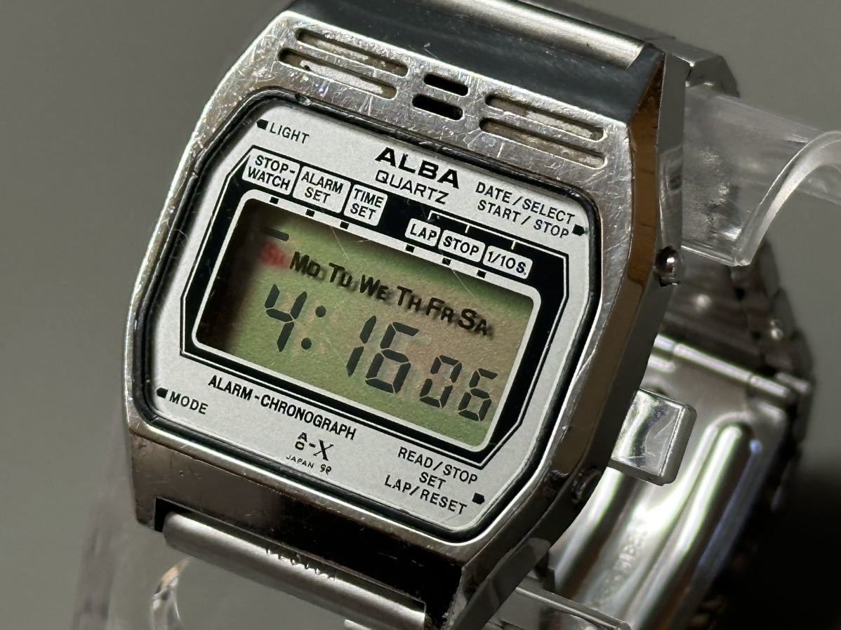 1円〜 セイコー SEIKO アルバ ALBA アラームクロノグラフ Y709-4000 クォーツ デジタル メンズ腕時計 /【Buyee ...