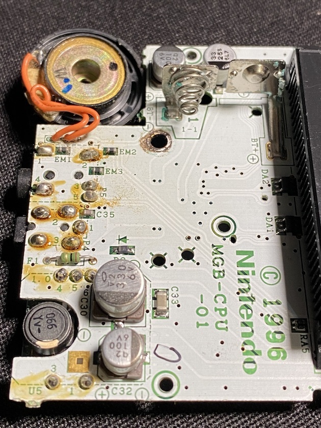 Nintendo GAMEBOY Pocket ゲームボーイポケット MGB-001 メイン基板 MGB-CPU-01 [G145 ...