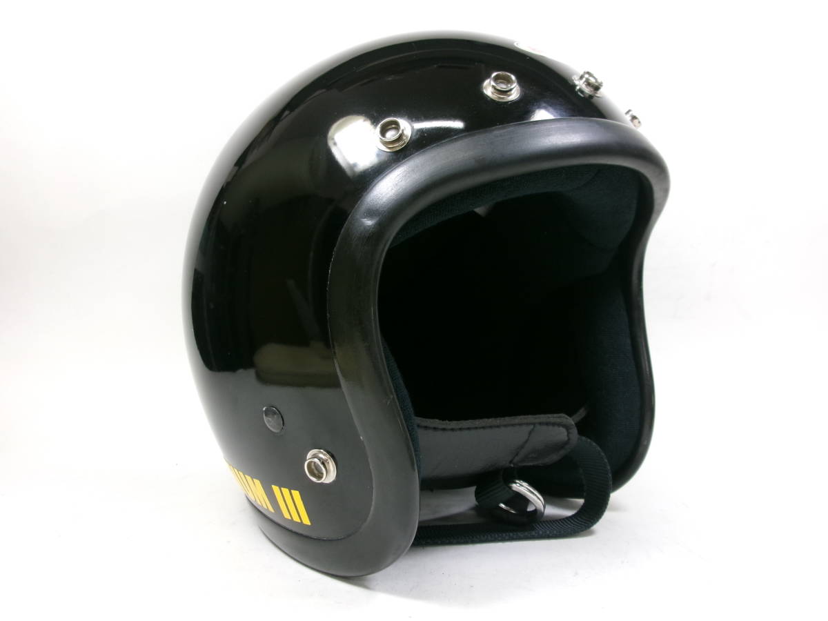 レア！Sシェル！70s BELL MAGNUM 3 黒x黄 目深加工済み M ★70年代 ベル マグナム 3 MAGNUM III BELL ...