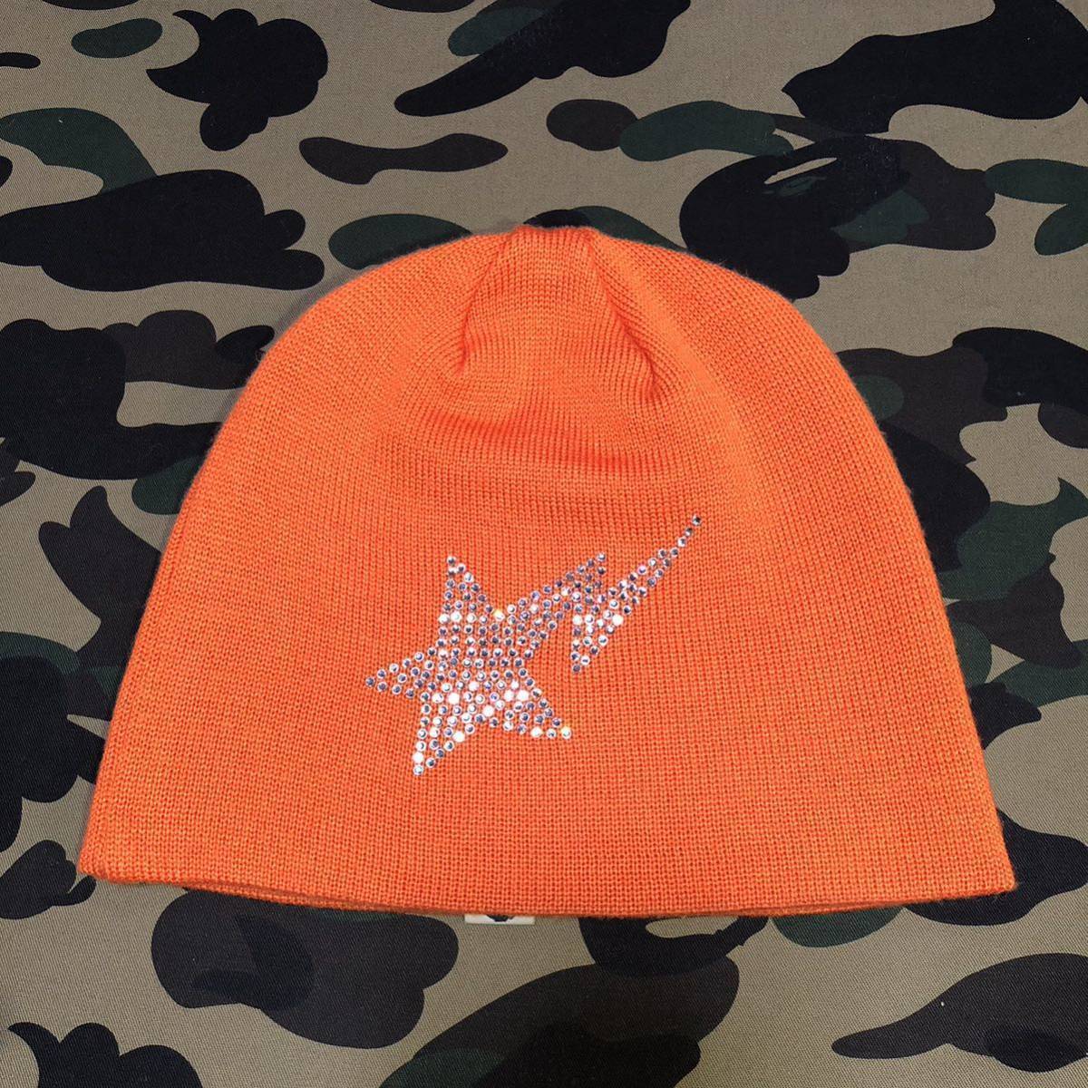 bapesta beanie rhinestone cap BAPE エイプ ビーニー キャップ ベイプスタ NIGO A BATHING ...