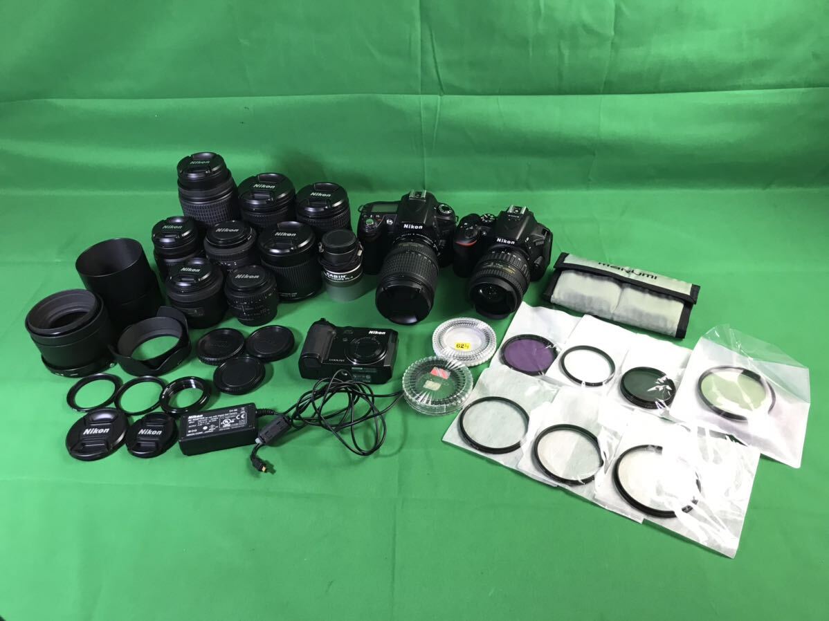 1,000円売切 動作未確認 Nikon P6000 D5500 D90 レンズ 1:4.5-5.6 55-300mm フィルター フード ...