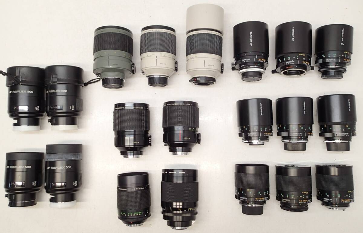 M160D 大量 20個 MF AF ミラーレンズ ミノルタ シグマ Nikon タムロン Reflex Nikkor 500mm TELE ...