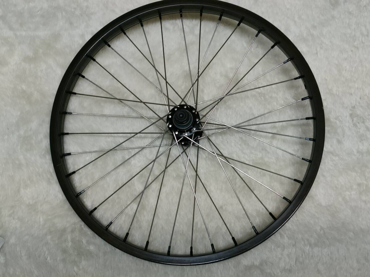 美品！軽量/BMX用完組フロントホイル☆ODYSSEY ANTIGRAM HUB BLACK☆ Primo/Alex DM22 Rim ...