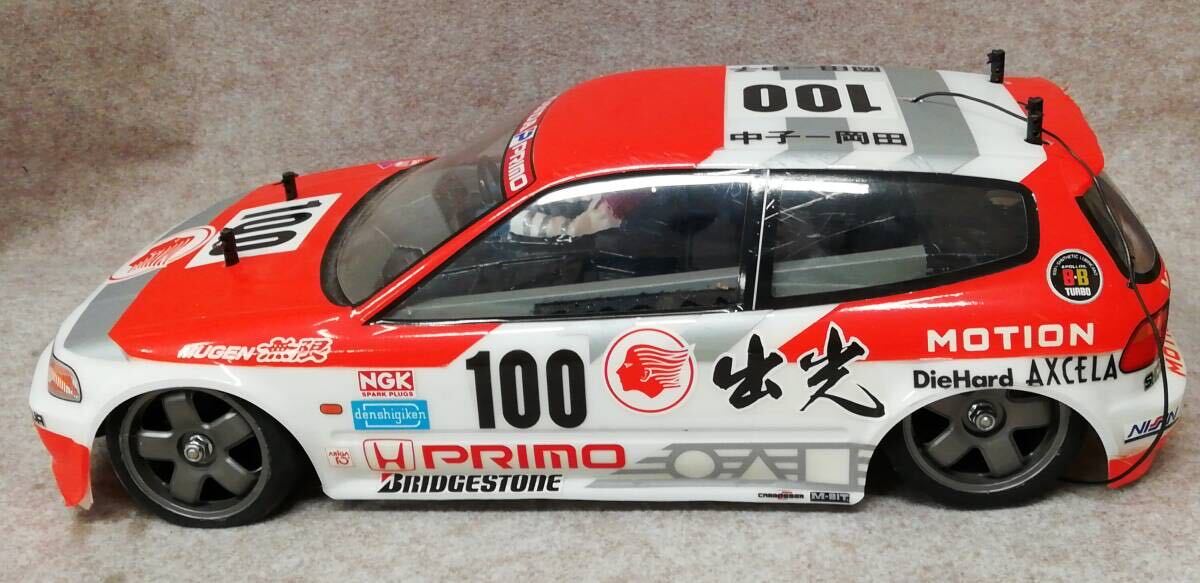 TAMIYA IDEMITSU MOTION MUGEN CIVIC 1/10 RC F.F.カー 出光 MOTION 無限 シビック ...