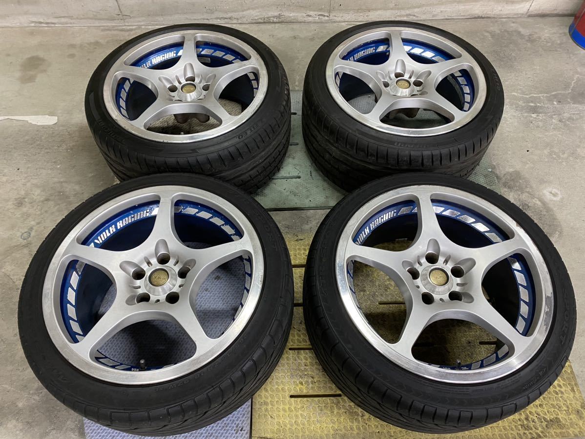 RAYS VOLK RACING CHALLENGE F-ZERO 18インチ 5H 114.3 10J+20 4本 レイズ チャレンジ ...