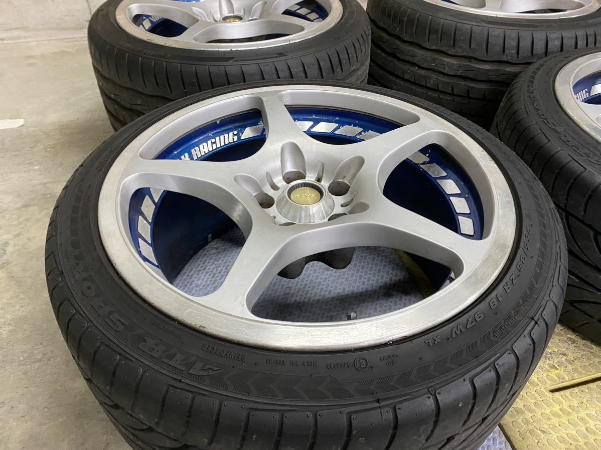 RAYS VOLK RACING CHALLENGE F-ZERO 18インチ 5H 114.3 10J+20 4本 レイズ チャレンジ ...