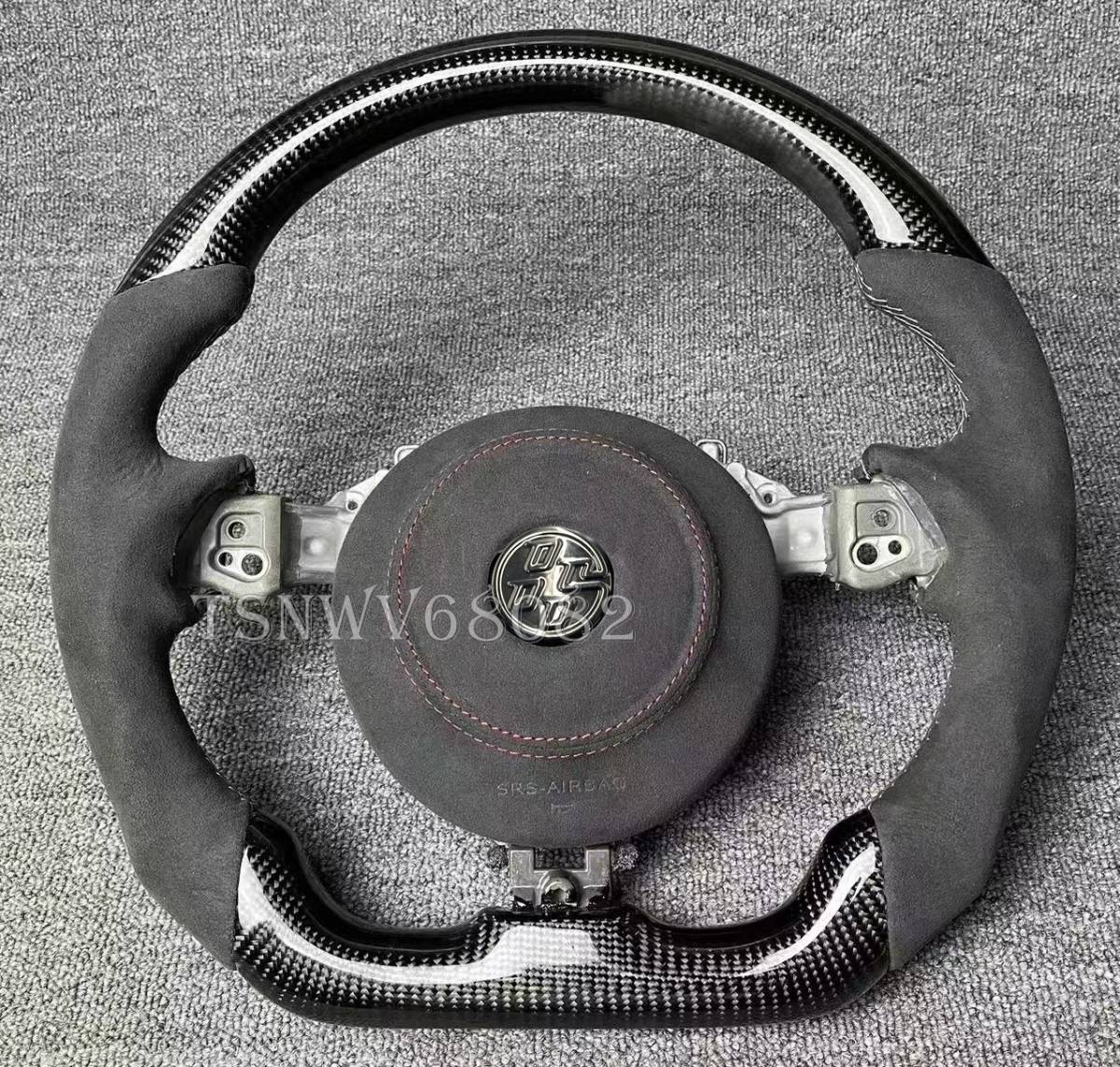 ★送料無料★トヨタ GR86 FT86 ZN6 TRD STI スバル BRZ ZC6 リアルカーボン アルカンターラ エアバッグカバー付く/ステアリング ハンドル /【Buyee ...