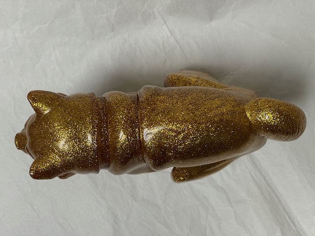 いきむイヌ いきむ犬 BEAMS JAPAN ゴールド BEAMS限定 ゴールドラメ 成型 柴犬 犬 ソフビ sofubi sofuvi sofvi RUNA ブルマァク M1号 ...