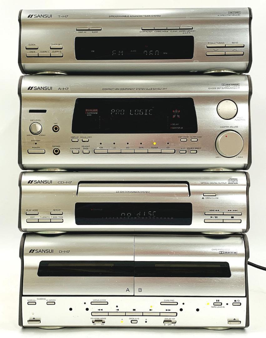 SANSUI サンスイ システムコンポ Club Sansui H7シリーズ【音出し出力動作確認済み 難あり ジャンク】 /【Buyee ...