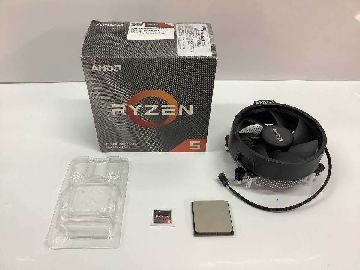 AMD Ryzen 5 3600 with Wraith Stealth cooler 3.6GHz 6コア / 12スレッド 35MB ...