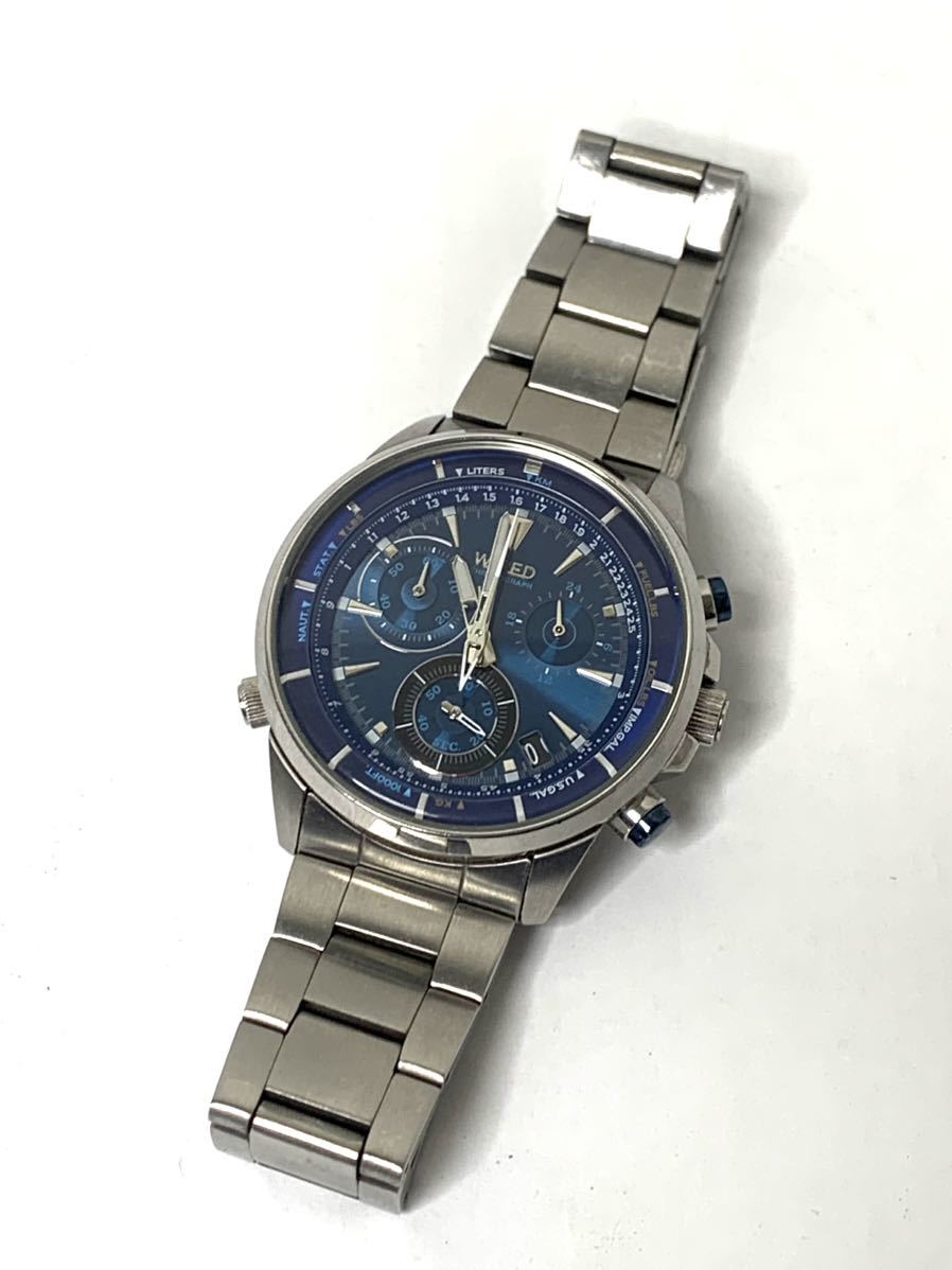 WIRED/ワイアード クロノグラフ 腕時計 クォーツ VK68-KX20 青盤面 現状品 /【Buyee】 Buyee - Japanese ...