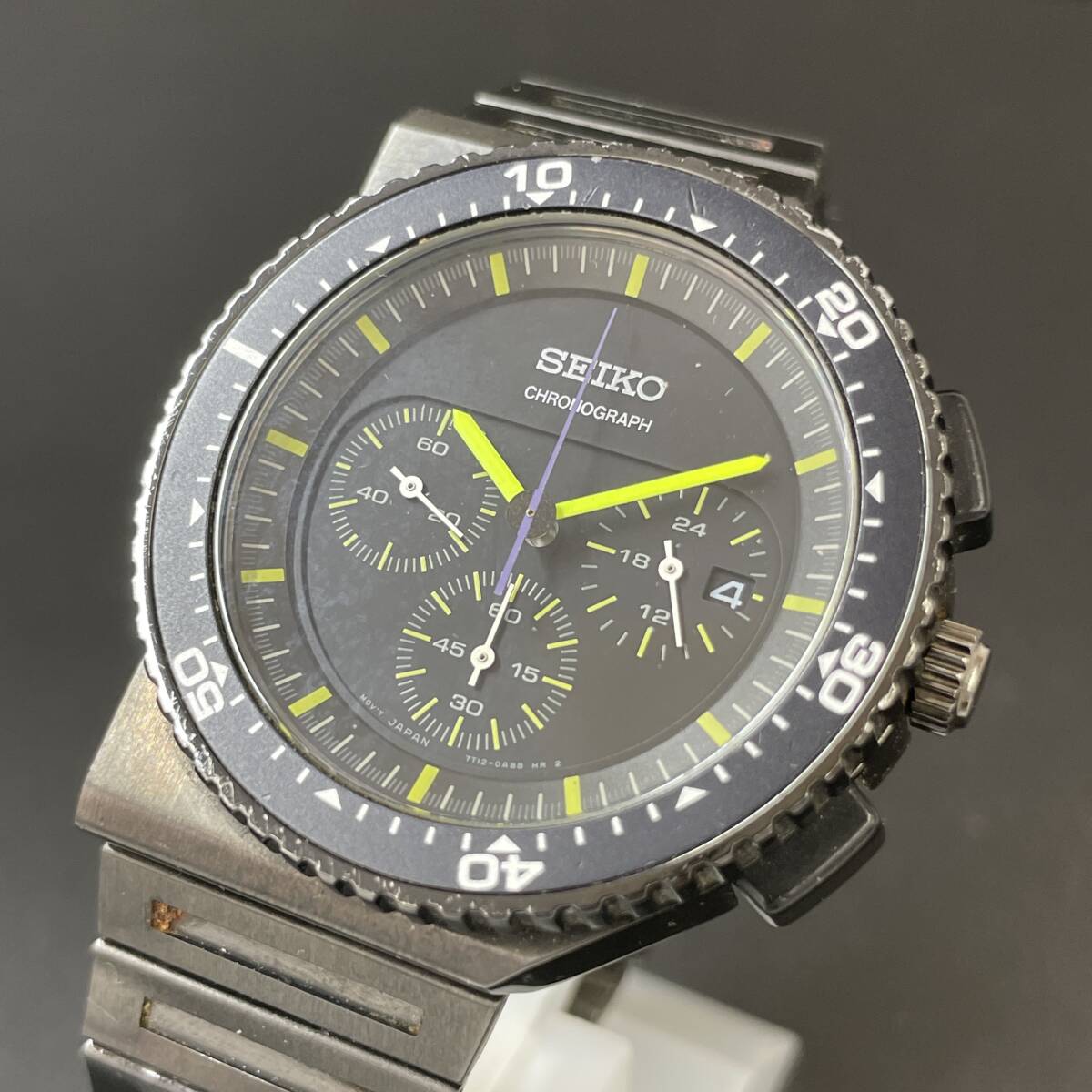 24C086 セイコー SEIKO スピリット ジウジアーロ GIUGIARO 7T12-0AV0 クロノグラフ クオーツ 2500本限定 ...